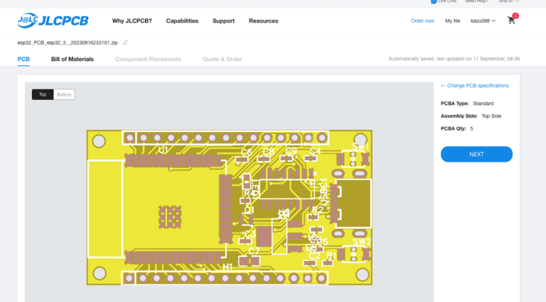 【EasyEDA】でPCB作成し、JLCPCBで基板発注。コスト抑えたい場合は2枚実装依頼 | かずログ
