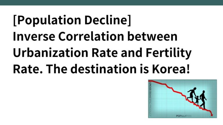 [Population Decline] Inverse Correlation between Urbanization Rate and ...